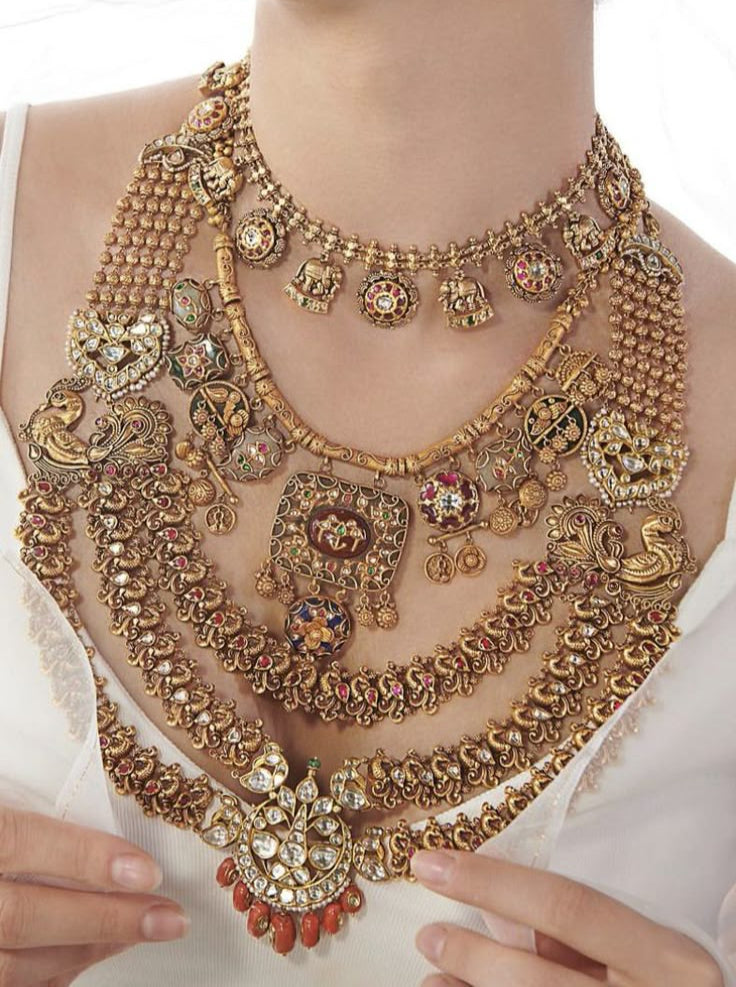 Neckles combo jewellery set for women – Varnam Jewels